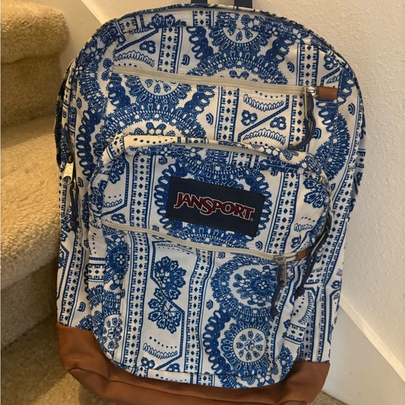 Jansport | Bags | Vintage Jansport Cool Student Backpack Blue Bohemian ...